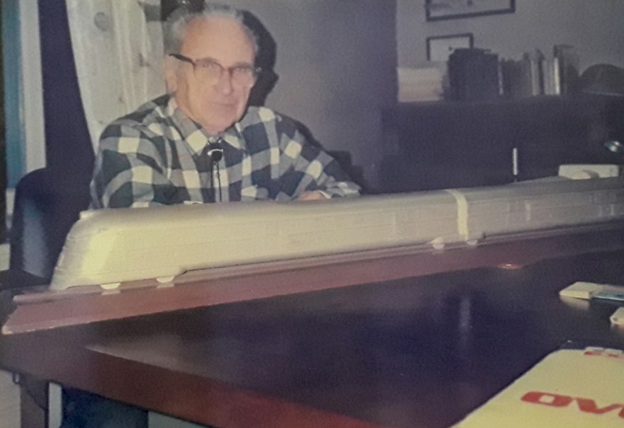 Albert Gardner Dean is seen here in the late 1980s;