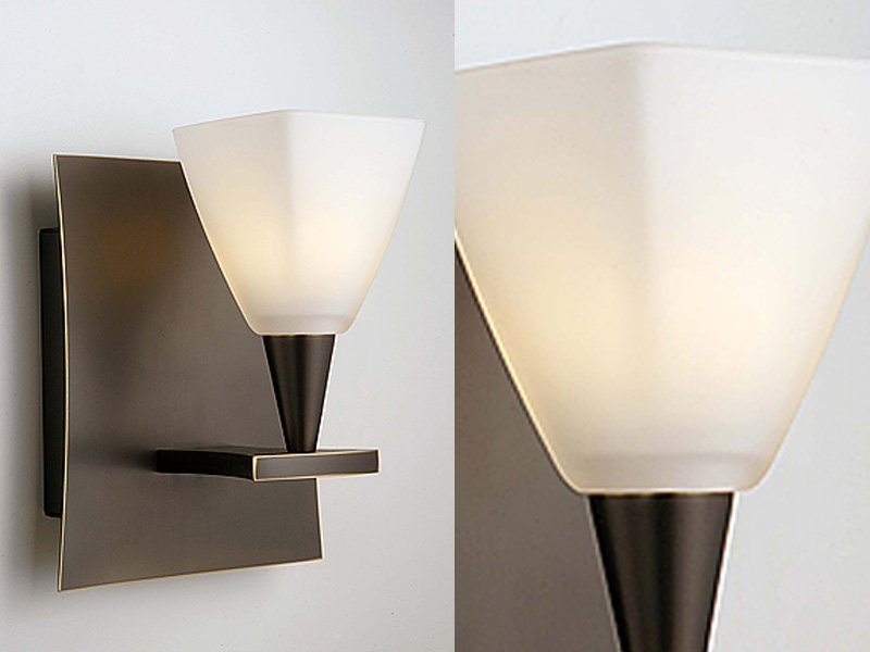 5581-1 Holtkotter Lighting Ludwig Bath Wall Sconce With Dimmer