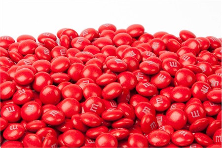 Red Milk Chocolate M&M's Candy (1 Pound Bag) from Nuts in Bulk - M&M's ...